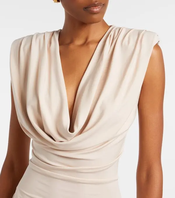 Wardrobe.NYC Draped Jersey Mini Dress