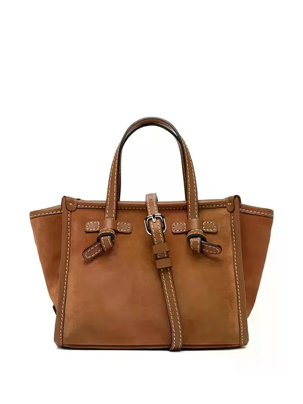MARCELLA CLUB Small Miss Marcella Knotted Suede Tote Bag