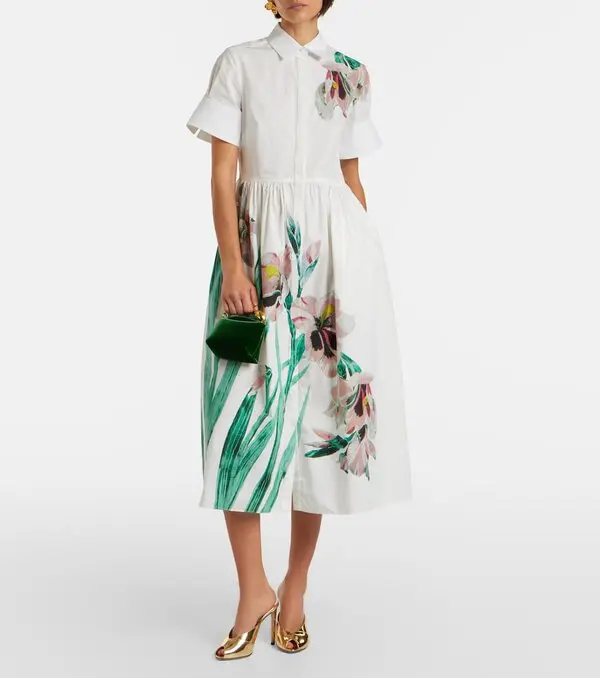 Erdem Bloom Micro Velvet Top-handle Bag - Green