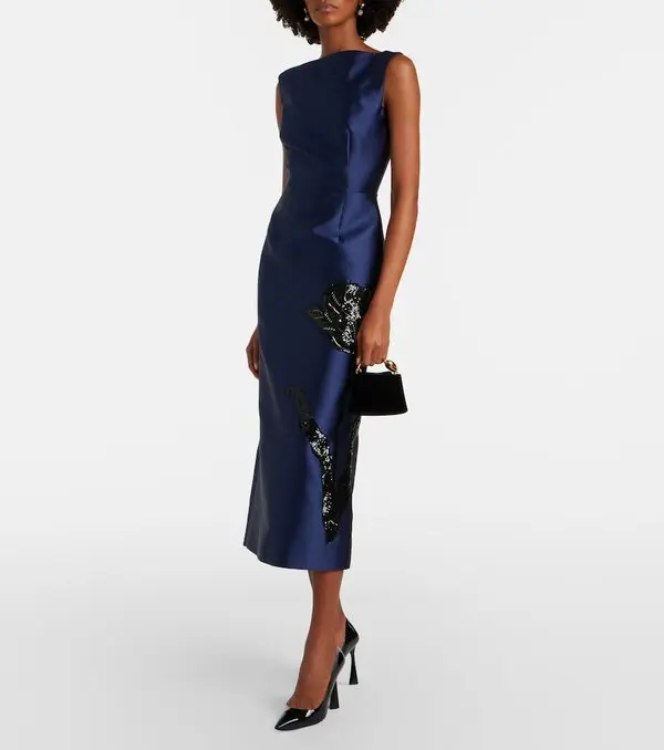 Erdem Velvet Top-handle Bag - Black
