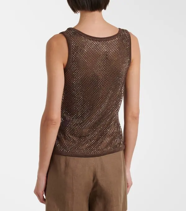 Ralph Lauren Melony Embellished Top - Brown