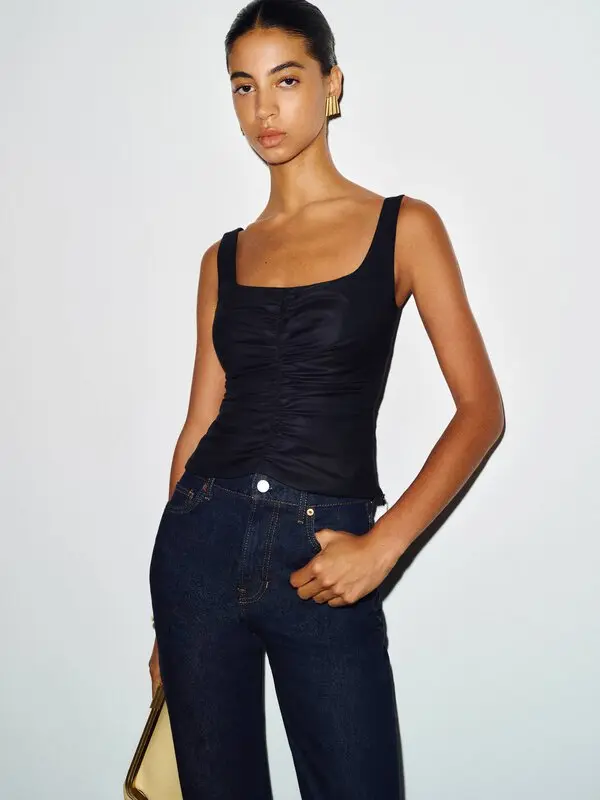 REFORMATION Thistle Top - Black