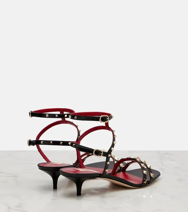 Valentino Garavani Rockstud Leather Slingback Sandals