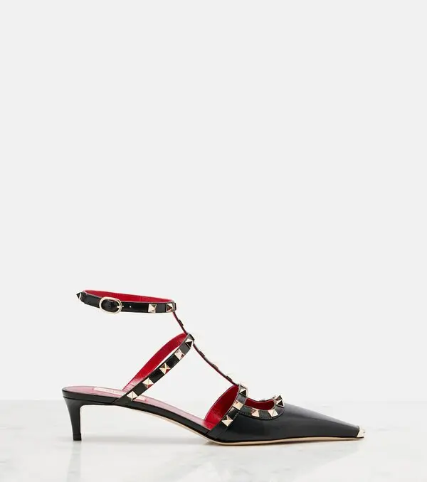 Valentino Garavani Rockstud Leather Pumps - Black