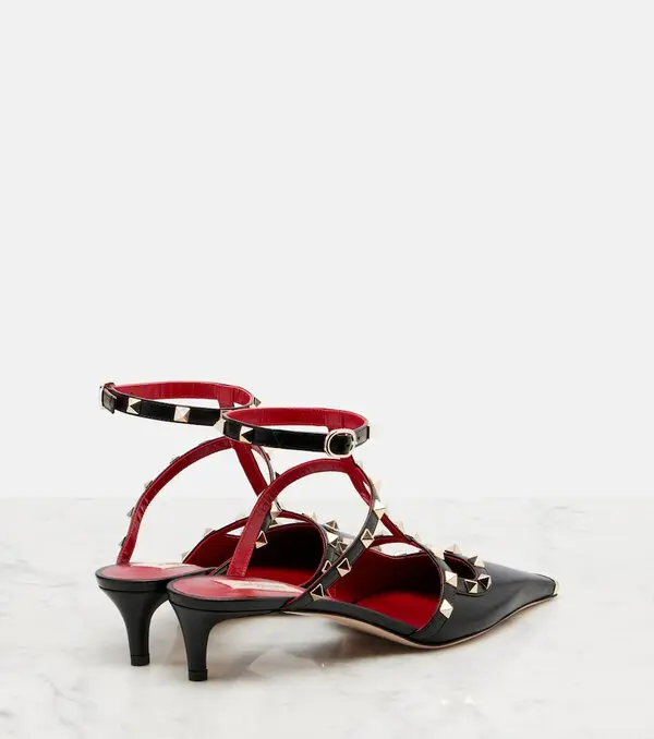 Valentino Garavani Rockstud Leather Pumps - Black