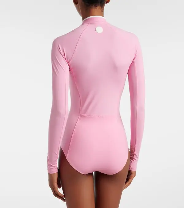 Hunza G Tyra Rashguard Swimsuit - Pink