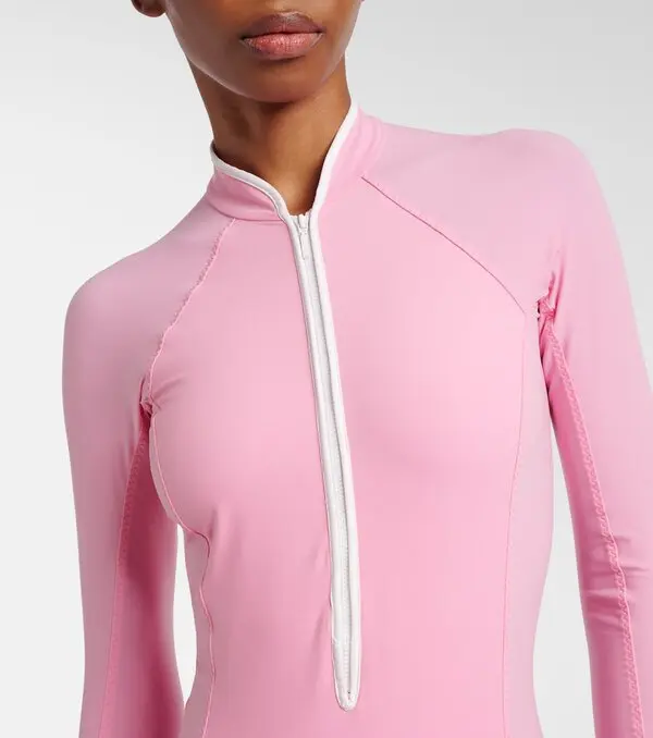 Hunza G Tyra Rashguard Swimsuit - Pink