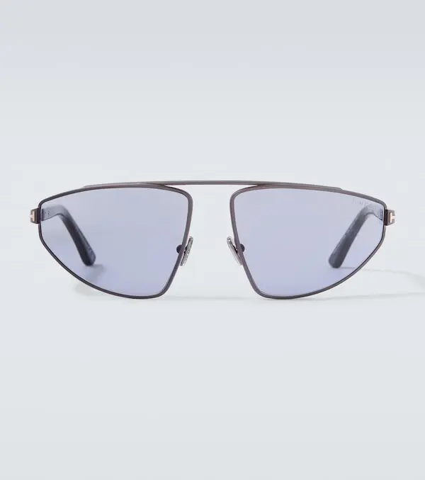 TOM FORD Parker-02 Aviator Sunglasses - Black