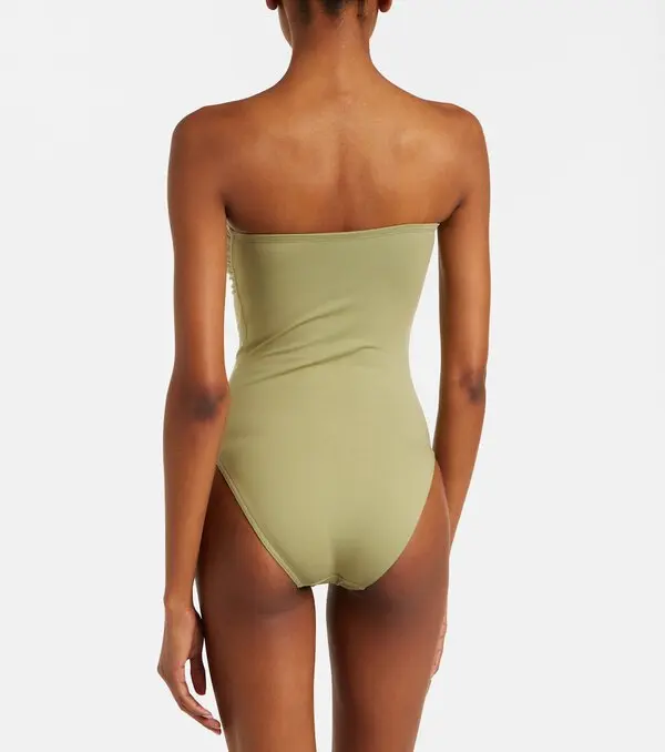 ERES Cassiopee Gathered One Piece Swimsuit - Green