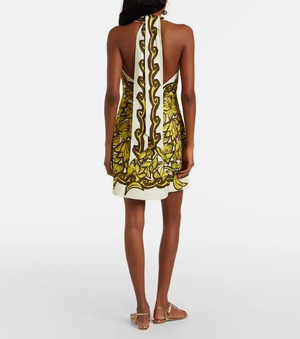 ALEMAIS Mona Floral Hemp Mini Dress