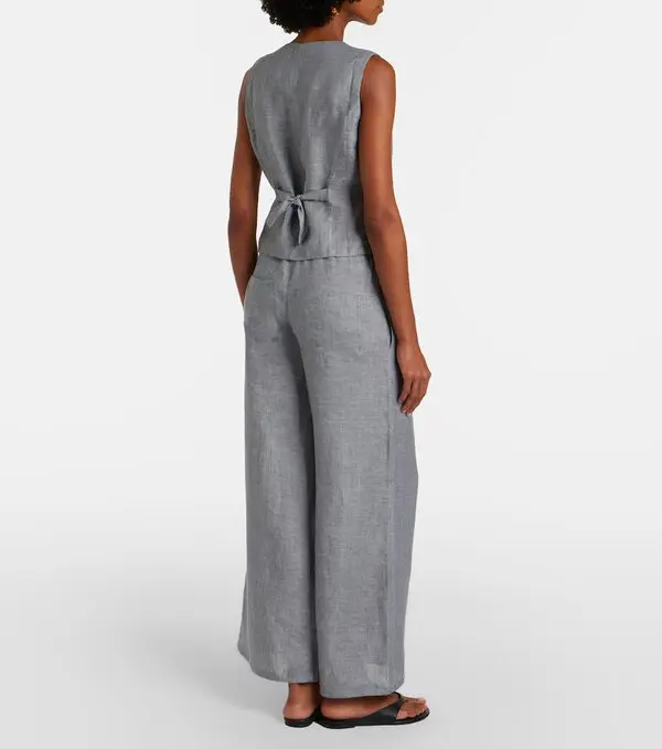 ERES Linen Wide-leg Pants