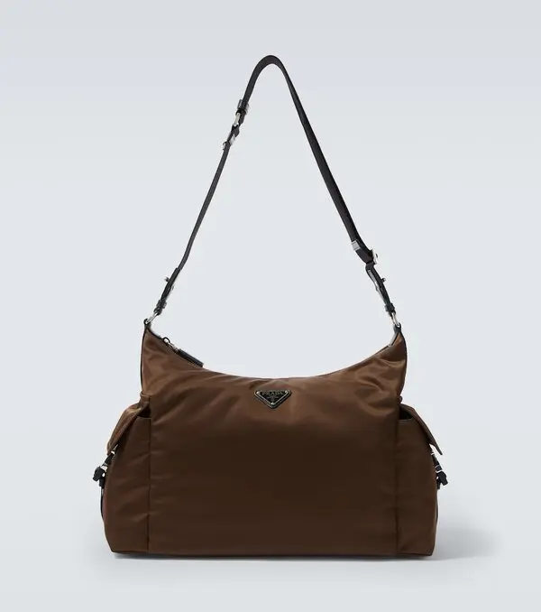 Prada Re-nylon Shoulder Bag - Brown
