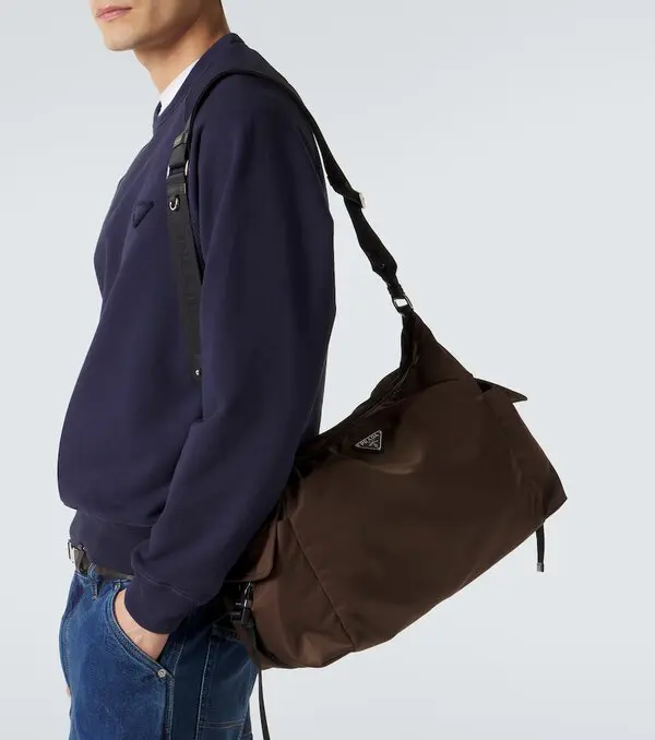 Prada Re-nylon Shoulder Bag - Brown