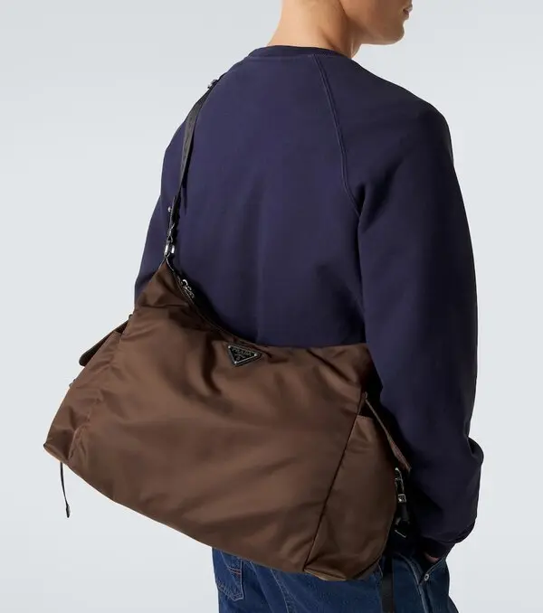 Prada Re-nylon Shoulder Bag - Brown