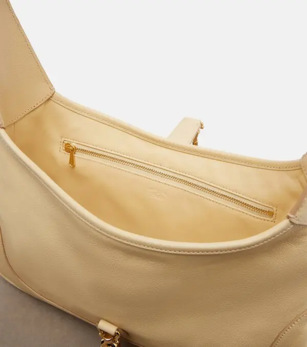 Gucci Jackie Medium Leather Shoulder Bag - Yellow