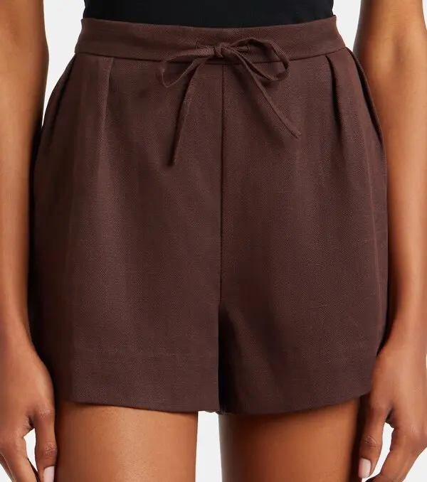 Faithfull The Brand Mesa Shorts In Chocolate