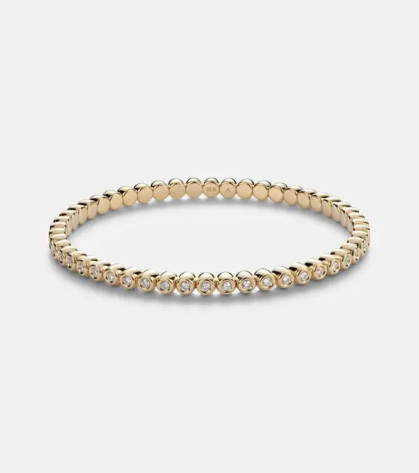 BUCHERER FINE JEWELLERY Stretchy 18kt Bracelet With Diamonds - Gold