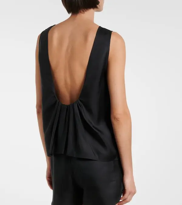 Loulou De Saison Gema Silk Top - Black