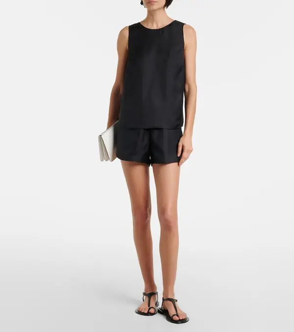 Loulou De Saison Gema Silk Top - Black