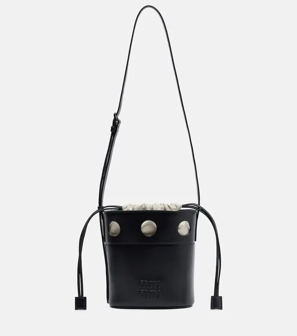 Miu Miu Leather Bucket Bag