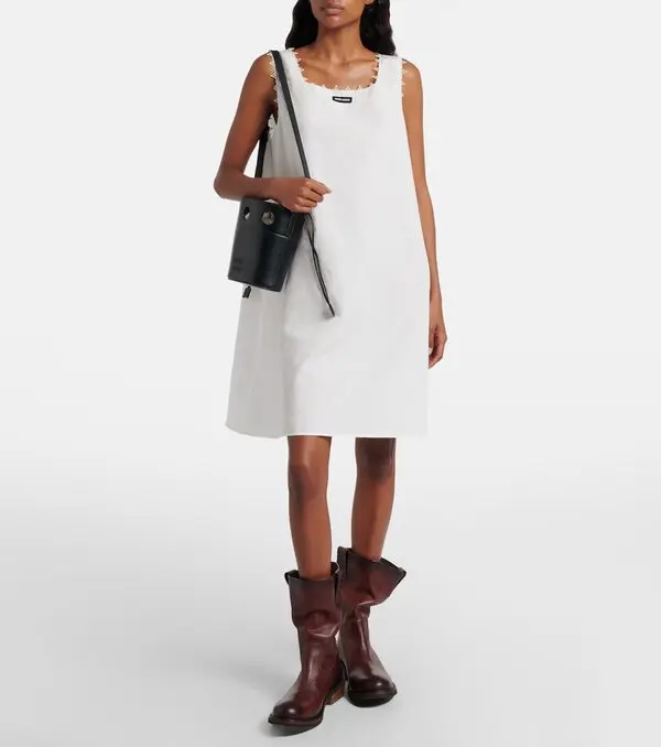 Miu Miu Leather Bucket Bag