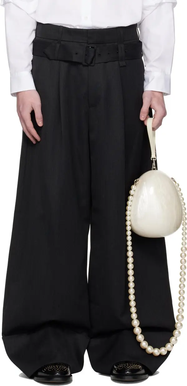 Simone Rocha Wide-leg Trousers - Black