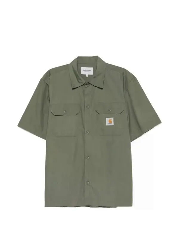 Carhartt Work In Progress Craft Logo-patch Short-sleeve Shirt - Green