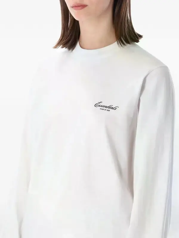 Fear Of God Logo Print Long Sleeve T-shirt