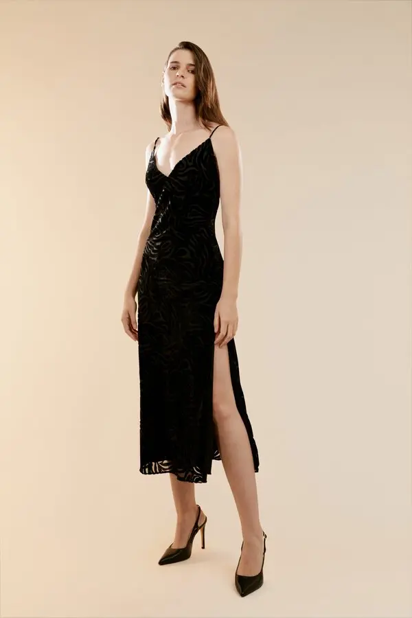 Bardot Paradiso Burnout Midi Dress