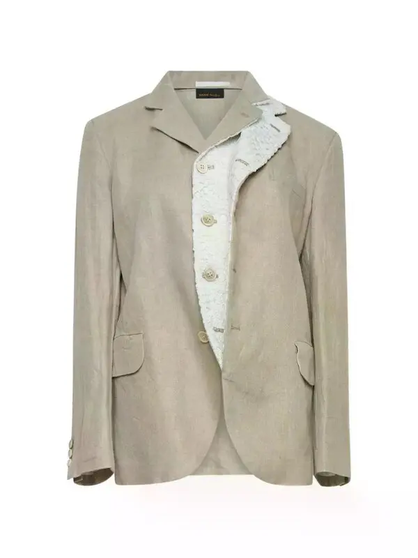 Comme Des Garçons Lace-panelled Blazer