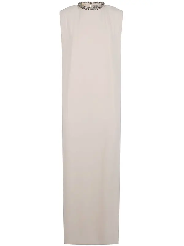 Elisabetta Franchi Long Sleeve Dress - White