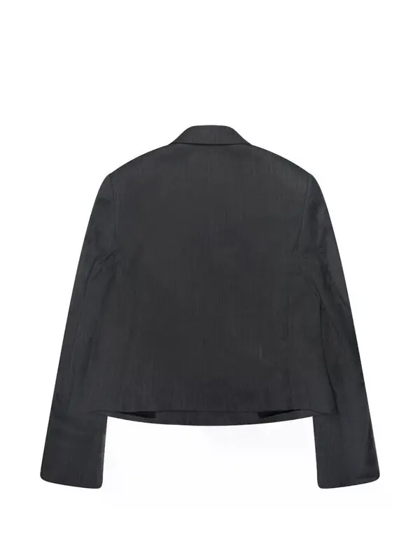 Comme Des Garçons Cropped Single-breasted Blazer