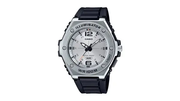 Casio Sport Watch With White Dial - Rubber