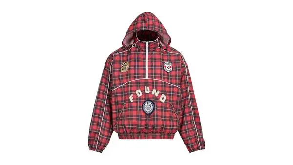 FOUND Plaid Track Jacket