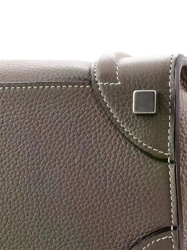 Celine Luggage Bag Grainy Leather Micro Tote Bag - Grey