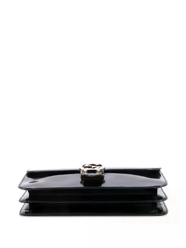 Gucci Interlocking Patent Medium Shoulder Bag