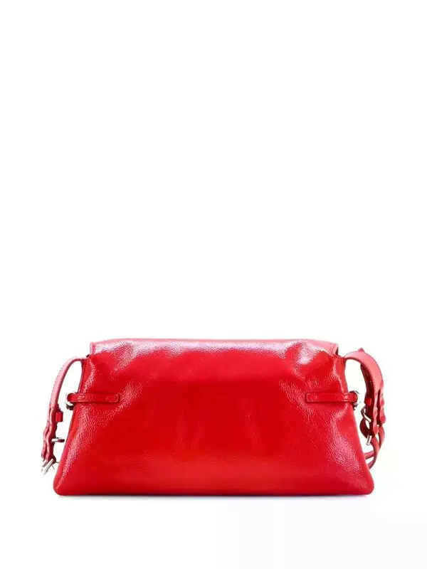 Givenchy Voyou Flap Bag Patent Small Shoulder Bag - Red