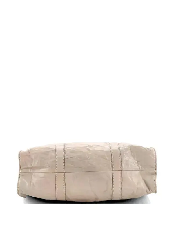 Prada Nappa Antique Medium Tote Bag - Neutrals