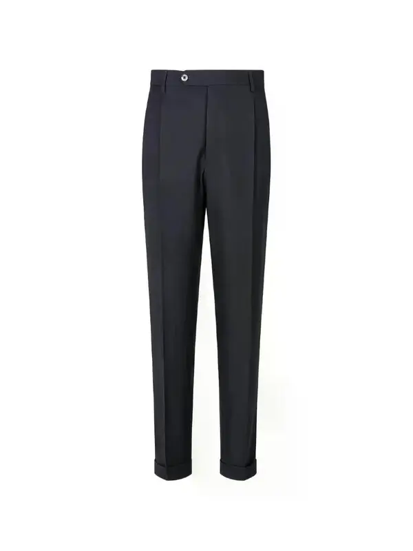 GTA Pleated Turn-up Trousers - Grey