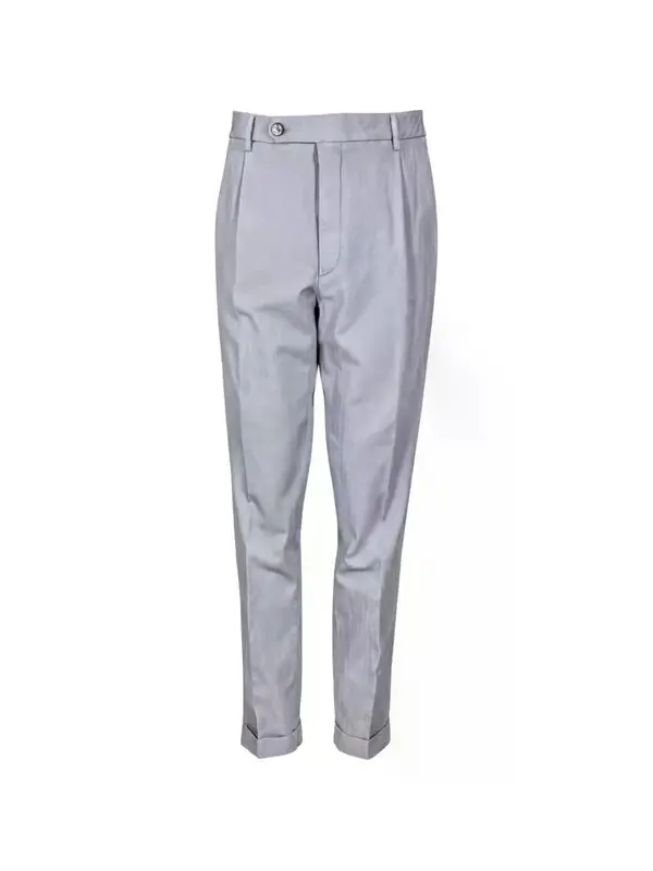 GTA Pleated Herringbone-pattern Trousers