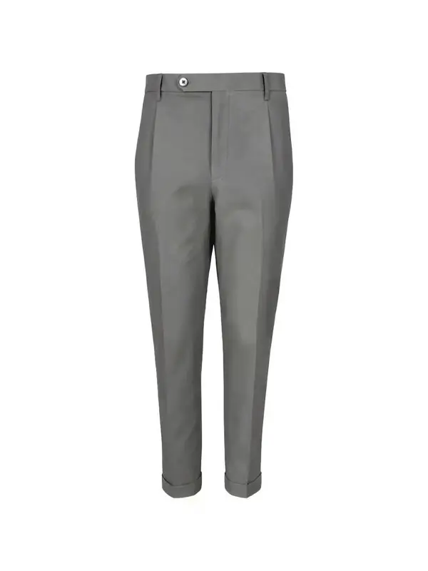 GTA Pleated Turn-up Trousers - Grey