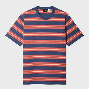 Paul Smith Navy Stripe Cotton T-shirt