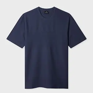 Paul Smith Washed Navy Textured Stripe T-shirt