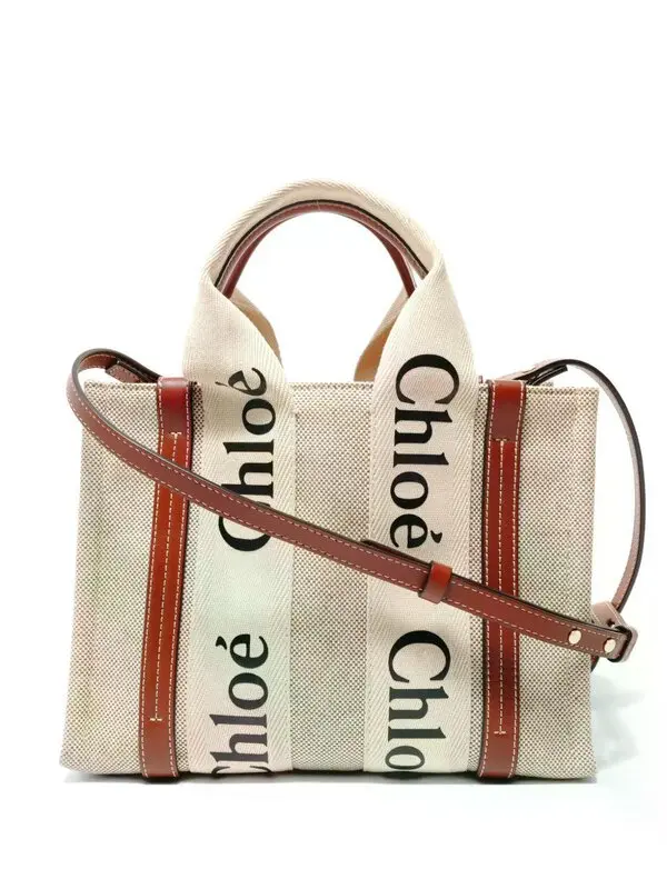 Chloé Woody Shoulder Bag - Neutrals