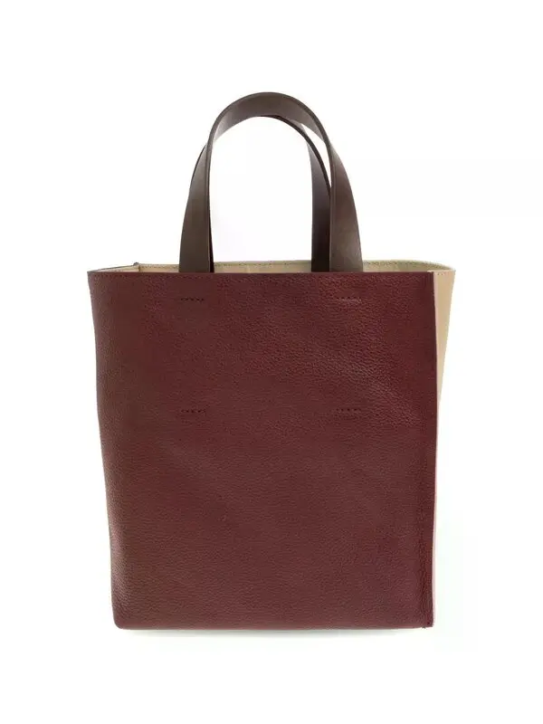 Marni Mini Museo Logo Print Tote Bag - Neutrals