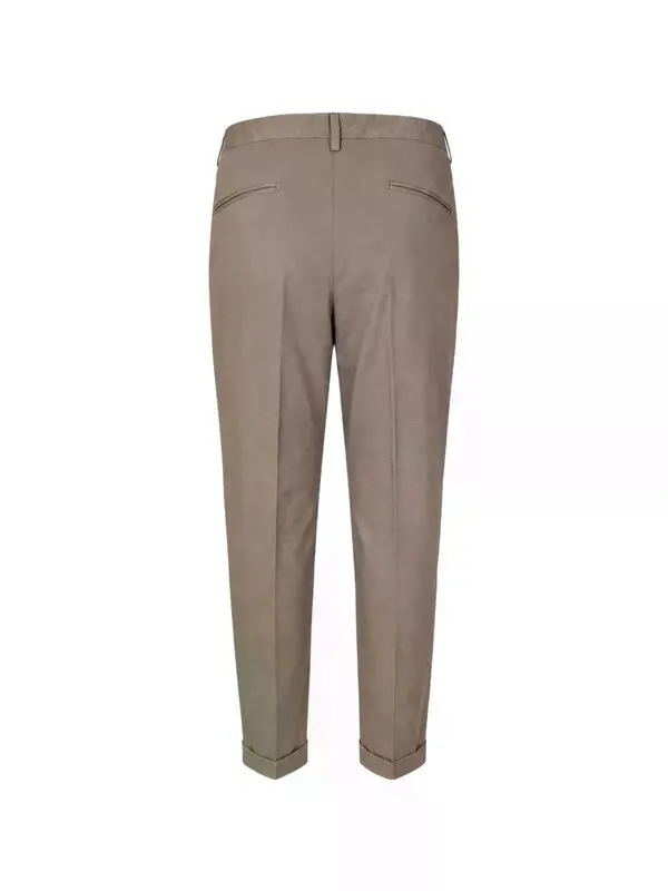 DEVORE INCIPIT Pleated Turned-up Trousers - Brown