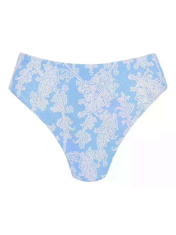 Heidi Klein Paisley Print Bikini Bottoms - Blue