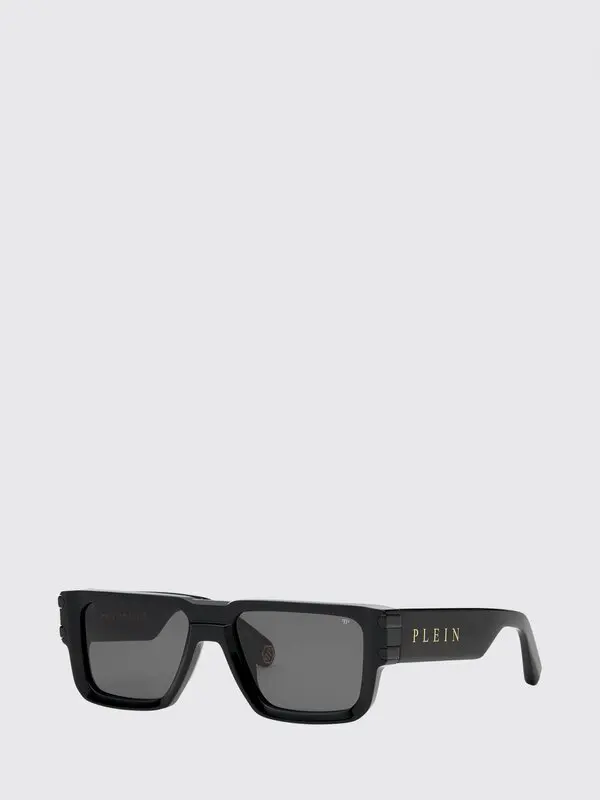 Philipp Plein Eagle Aviator Acetate Sunglasses With Lettering Logo - Black