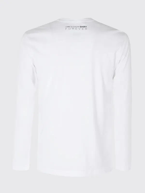Comme Des Garçons Long Sleeve Crew Neck T-shirt - White