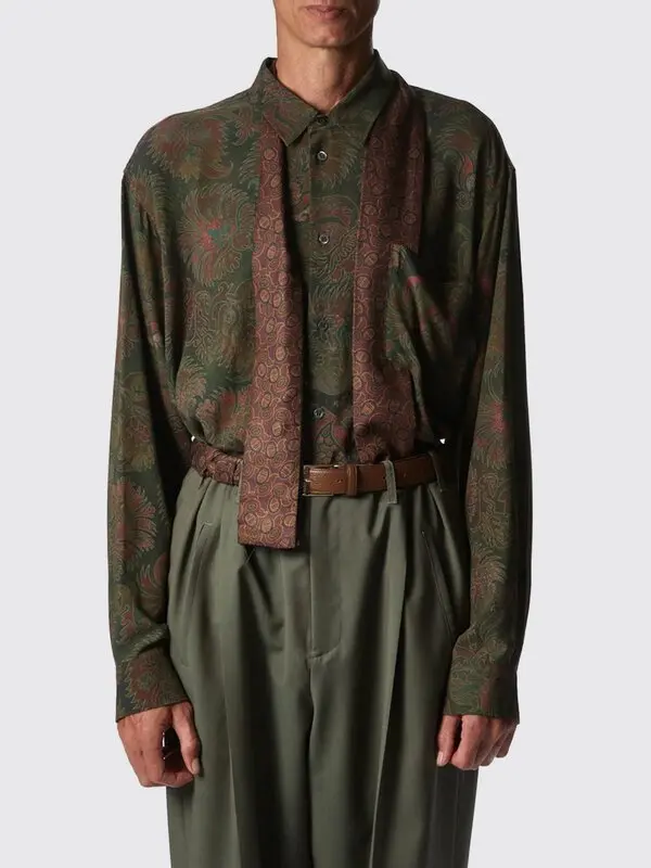 MAGLIANO Shirt In Viscose With Sash - Green